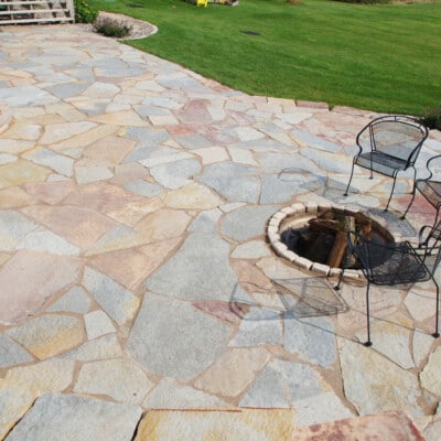 Gold Rush Quartzite Flagstone 1.5" Thickness - Great Lakes Stone Supply