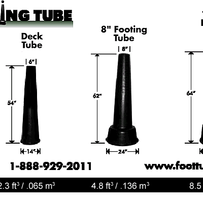 Footing Tube Base Extension - Great Lakes Stone Supply